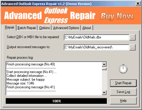 Advanced Outlook Express Repair