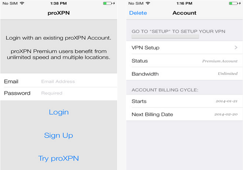 ProXPN VPN iOS