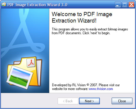 Pdf image extraction wizard