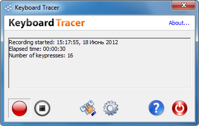 Keyboard Tracer