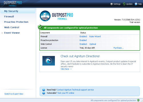 Download Agnitum Outpost Firewall Pro