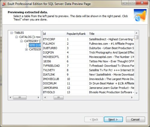 Descargar Exult Professional for SQL Server