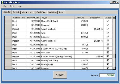 Download My Bill Register