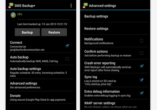 Download SMS Backup+ Android