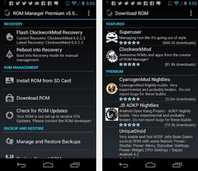 ROM Manager Android