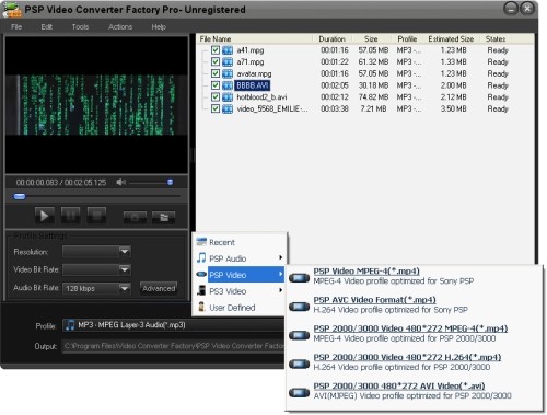 Download PSP Video Converter Factory Pro