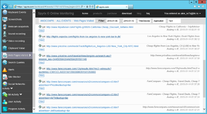 Descargar Spyrix Personal Monitor