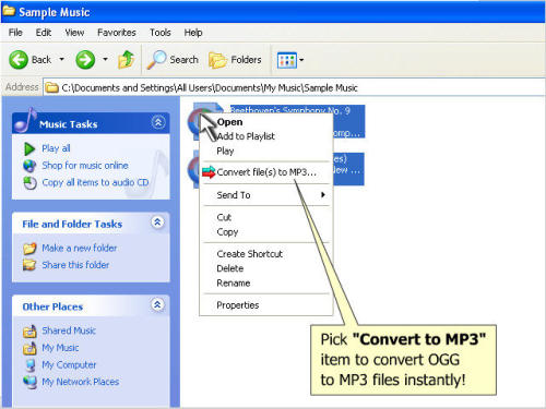 Download One click OGG MP3 Converter