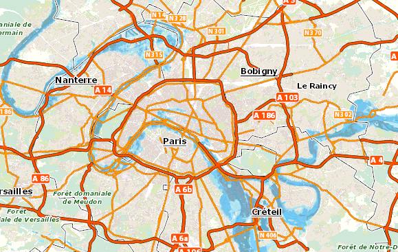 Carte Interactive des inondations de Paris