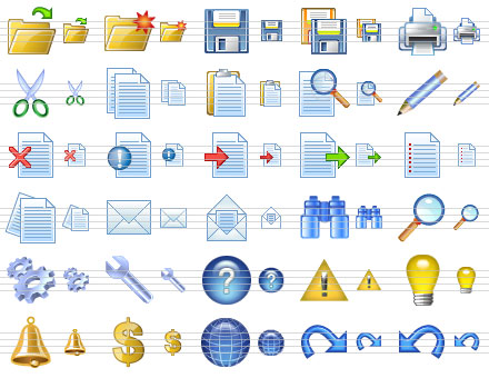 Application Toolbar Icons