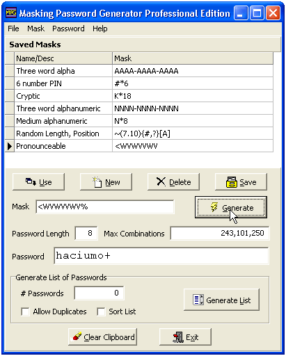 Download Masking Password Generator