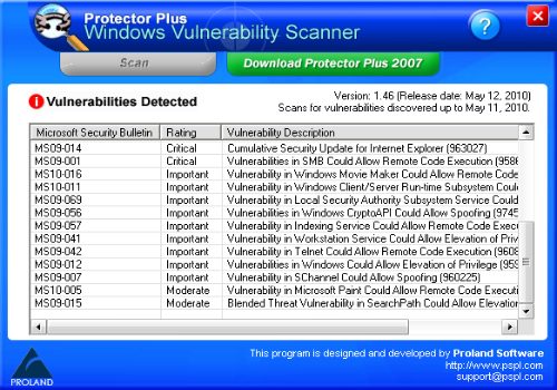 Descargar Windows Vulnerability Scanner