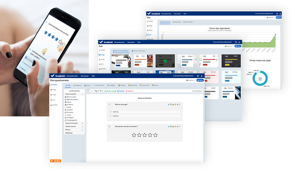Eval&GO : Questionnaires en ligne personnalisés