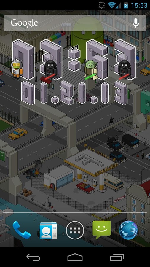 Download Pixel Art Clock Widget