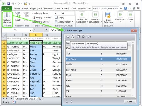 Quick Tools for Microsoft Excel