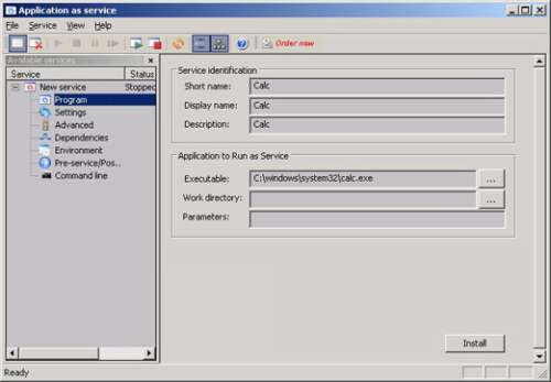 Download Application As Service