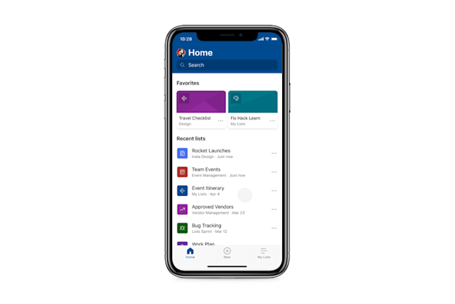 Microsoft Lists Android