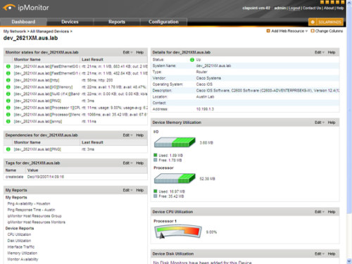 SolarWinds ipMonitor