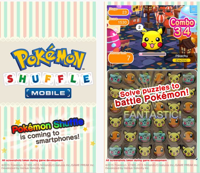 Pokémon Shuffle iOS