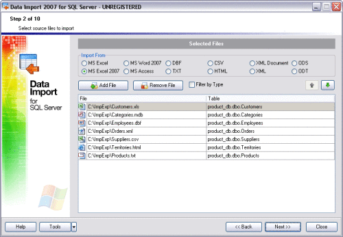 Descargar EMS Data Import 2005 for SQL Server