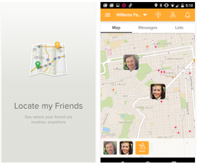 Trouver mes amis - Android