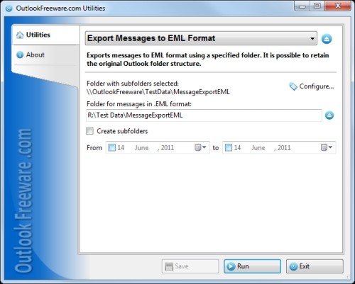 Export Outlook Messages to EML Format