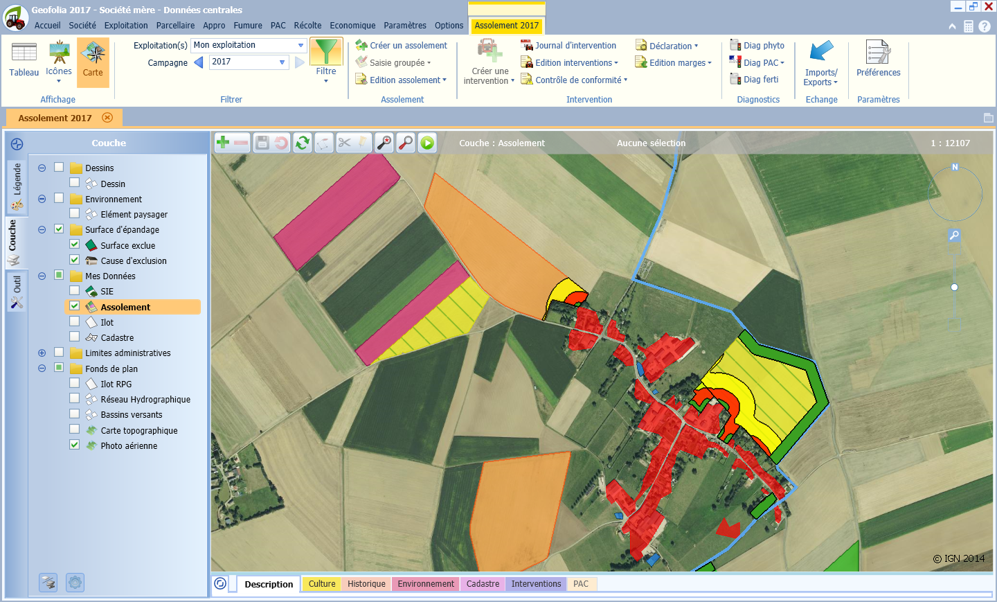 Geofolia : Logiciel pour exploitations agricoles