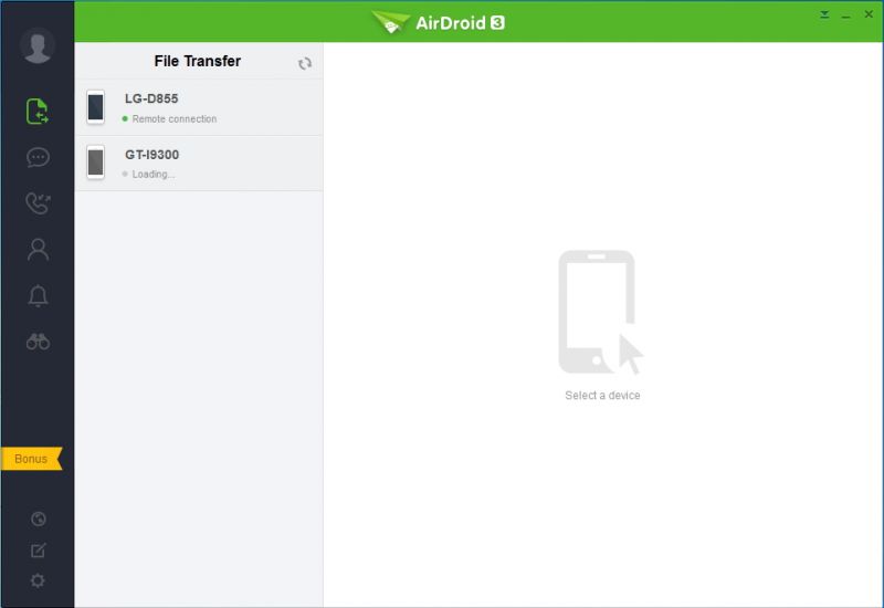 Sending SMS messages from your PC is possible with AirDroid ...