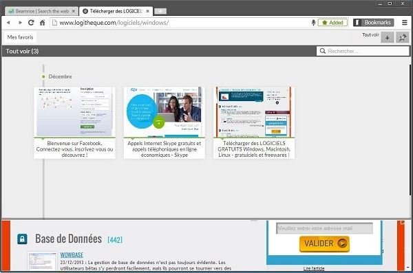Beamrise: a socially connected web browser - Logitheque English