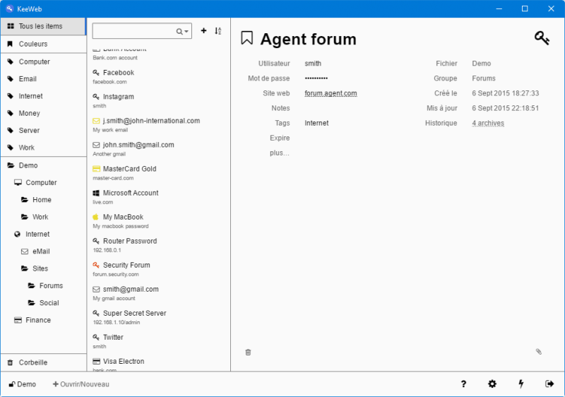 KeeWeb: the tool that protects all passwords for free - Logitheque English