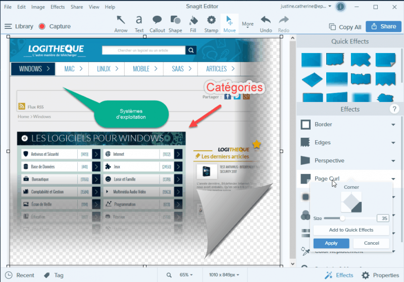 How to take screenshots easily with Snagit? - Logitheque English