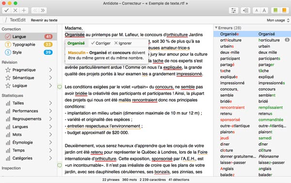 Antidote 10 : le célèbre correcteur orthographique continue de s’enrichir