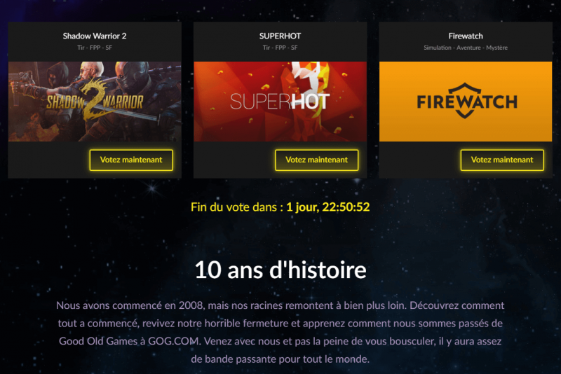 Gog celebrates its 10th anniversary and offers us a birthday gift ...