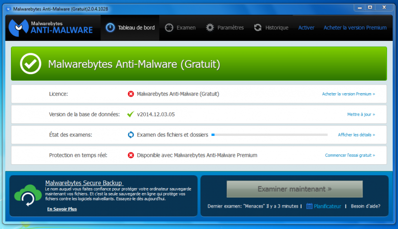 Test Malwarebytes Anti-Malware gratuit