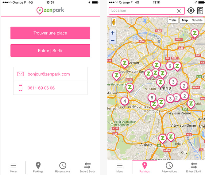 Applications for quick parking in the city and everywhere else ...