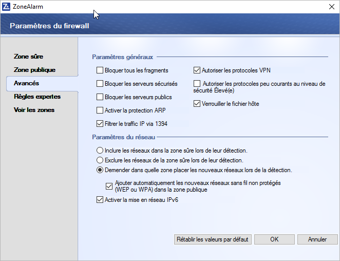 Antivirus test: ZoneAlarm Extreme Security 2017 - Logitheque English