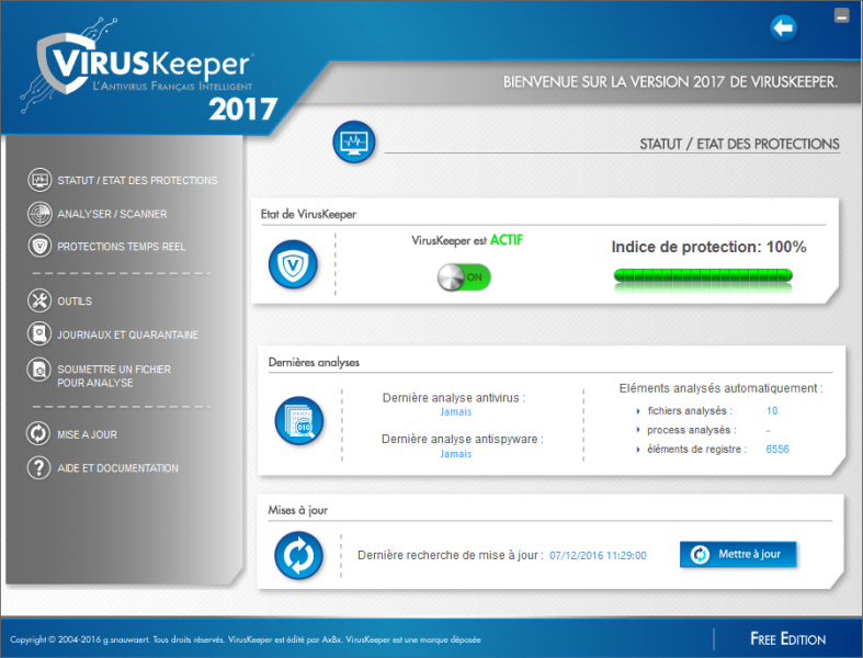 Release of VirusKeeper 2017: new features - Logitheque English