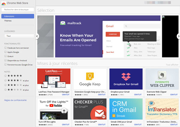 Google temporarily blocks updates for paid extensions - Logitheque English