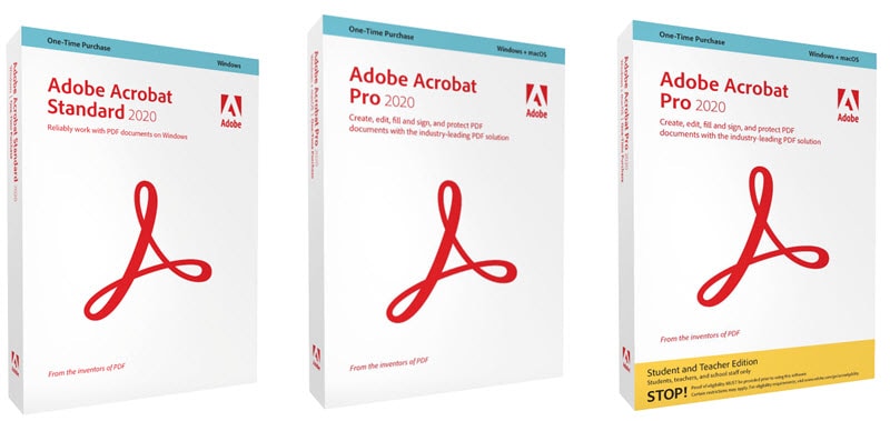 Adobe Acrobat 2020 est disponible