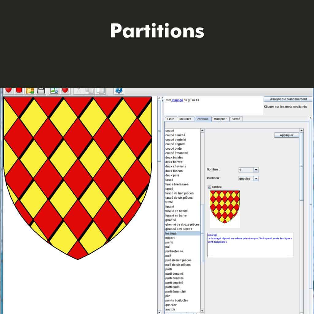 Comment dessiner vos blasons avec Héraldique